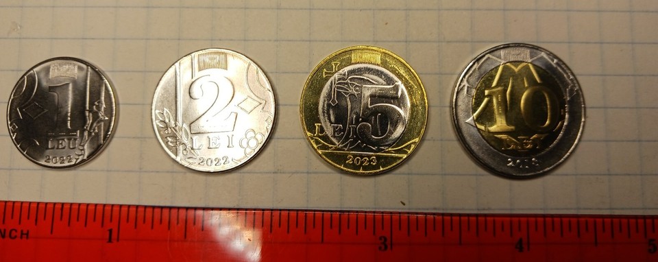 Moldova 4 Coins Set 1, 2, 5, 10 Lei UNC World Coins | eBay