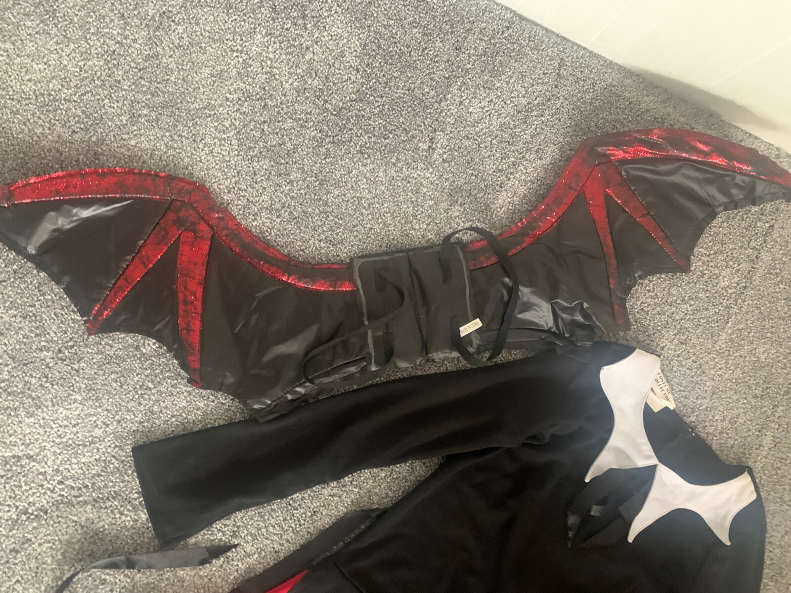 Bat Girl Or Wednesday Addams Halloween Costume - Size… - Gem