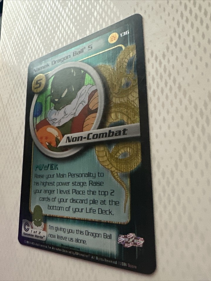 Namek Dragon Ball 5 HOLO FOIL Rare LIMITED 136 DBZ TCG Dragon Ball Z ...