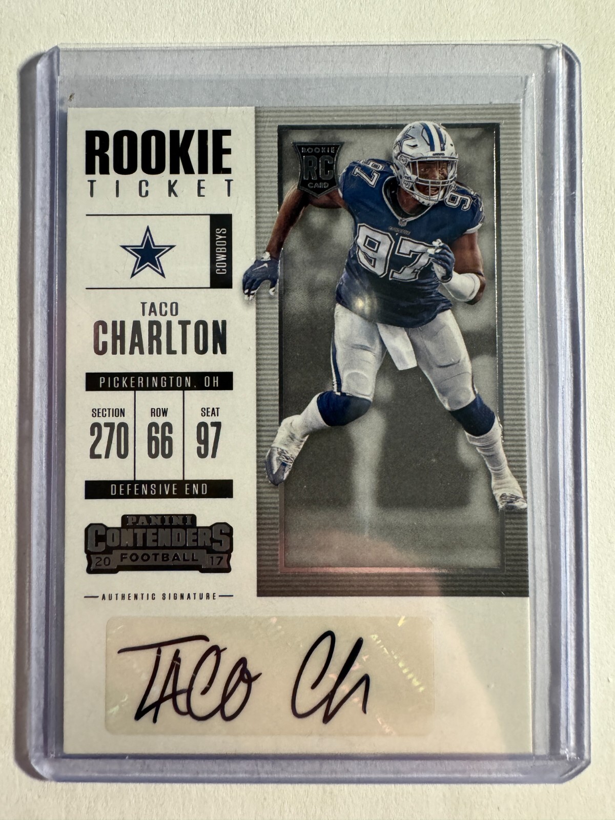 K181,032 - 2017 Panini Contenders #135 Taco Charlton Auto RC | eBay