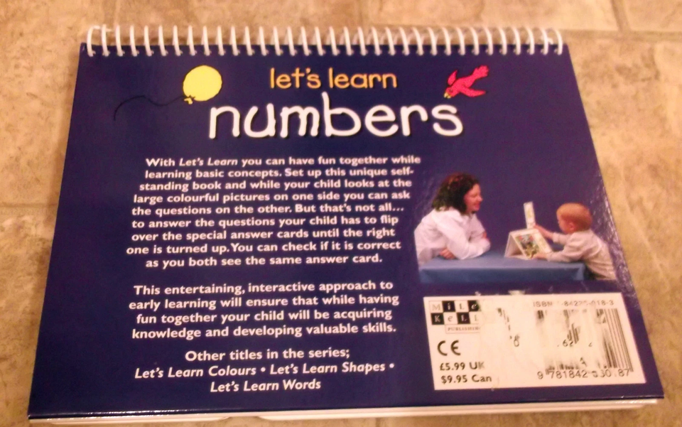 Let's Learn Numbers A fun flip spiral Counting activity book by Anna ...