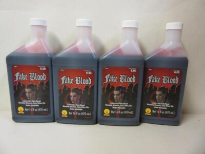 Rubies Fake Blood Faux Zombie Halloween Makeup Accessory 16 fl oz Lot ...