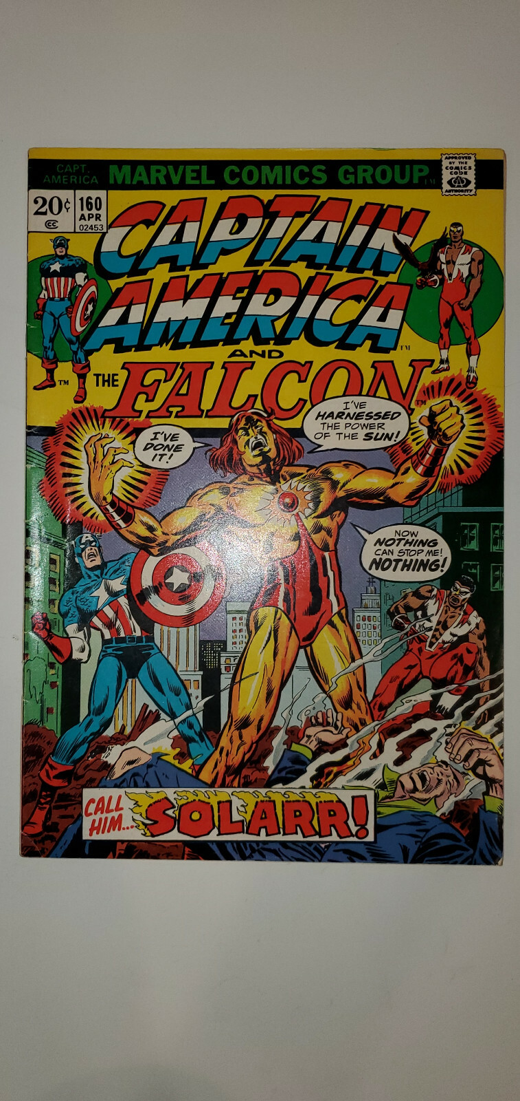 Captain America #160 1973 Marvel Comics 1st Appearance of Solarr (F/F+ ...