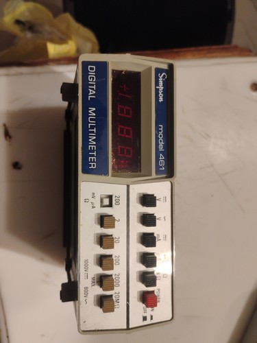 Simpson Model 461 Digital Multimeter Powers On No Probes | eBay