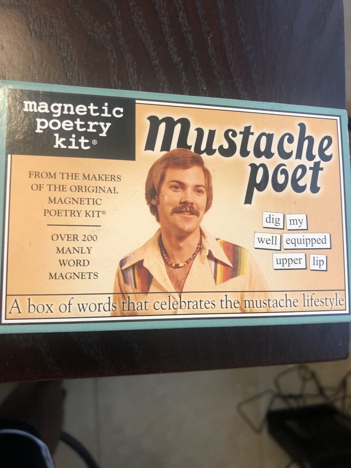 Mustache Poet - Mens Fridge Magnet Poetry Set - Fridge Poetry | eBay