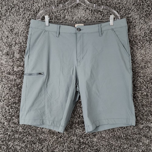 Weatherproof Mens Muted Blue Cargo Flat Front Trail Shorts Size 40 | eBay