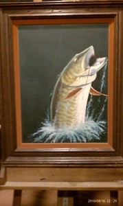 Wiley Miller Fishing Facts Original Oil Painting: September 1977 ...