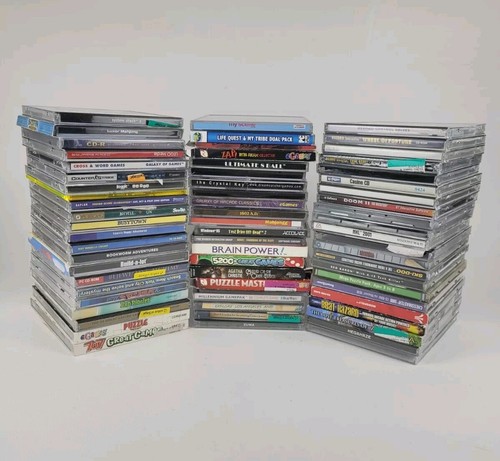 Lot Of 20+ CD-ROMS PC Games Windows Popcap Microsoft Doom Puzzles *AS ...