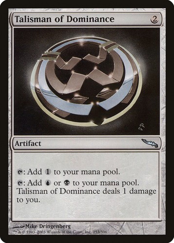Talisman of Dominance Mirrodin HEAVILY PLD Artifact Uncommon MAGIC CARD ...