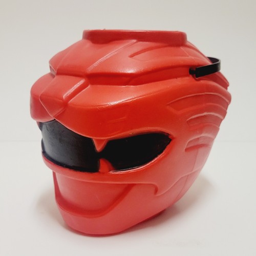 Red Power Rangers Candy Bucket Halloween Costume Hard Plastic Vintage ...