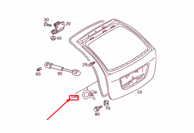 MERCEDES-BENZ C T-Model S203 Rear Panel Door Seal A2037400478 NEW ...