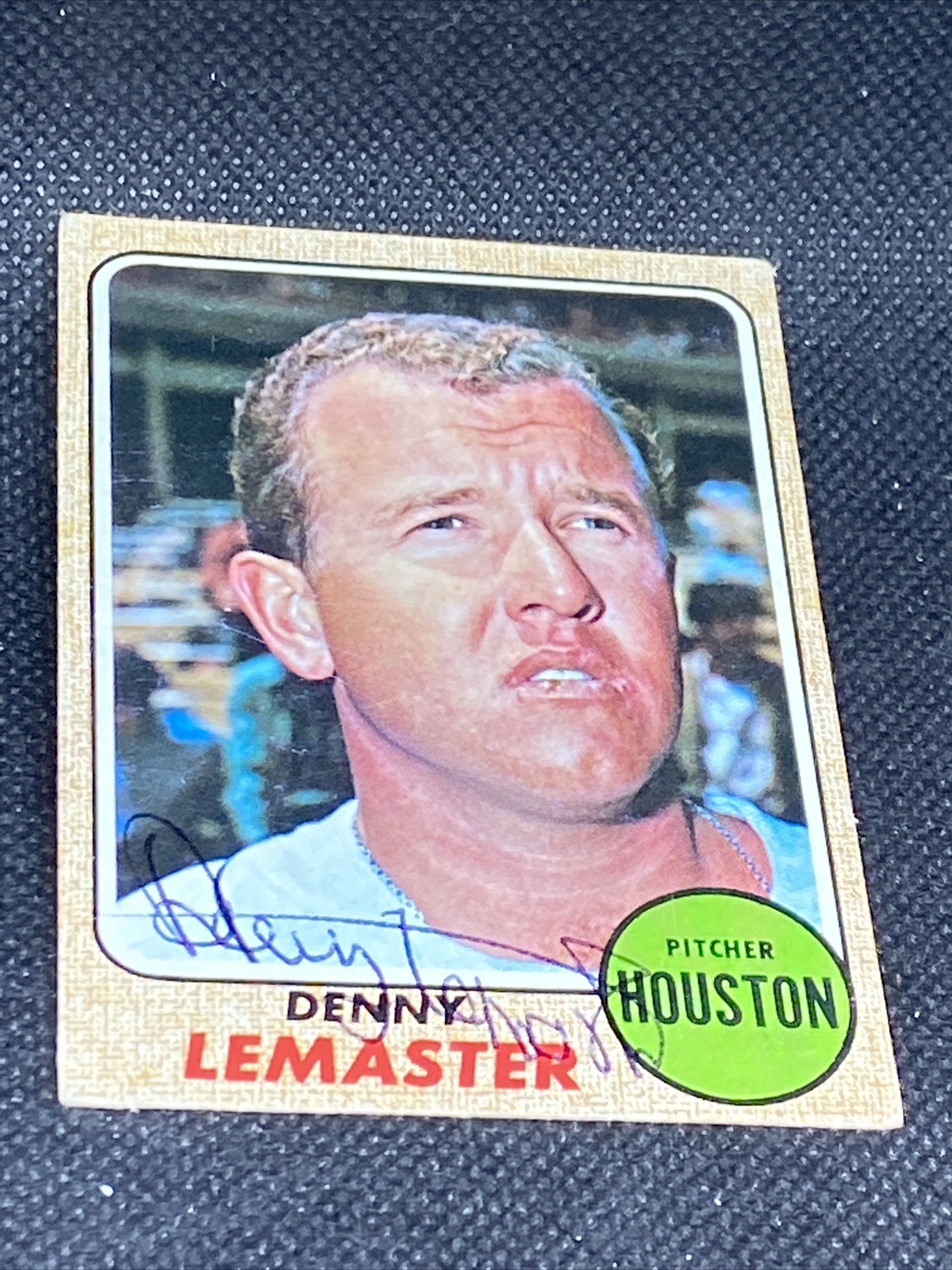 Denny Lemaster Astros Signed Auto Autographed 1968 Topps Card #491 ...