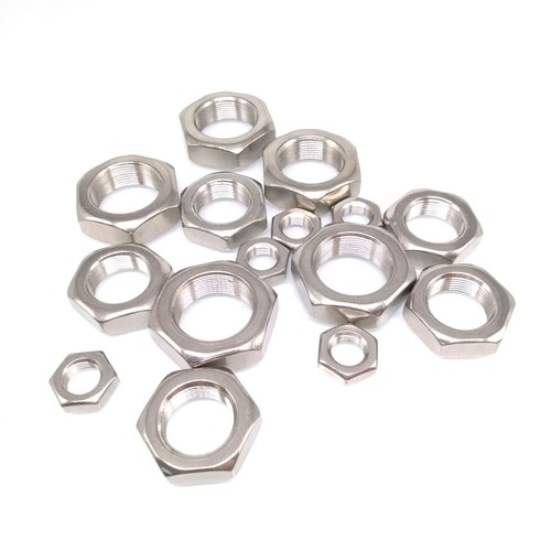 5pcs M22 x 1.5mm Fine Thread Hex Half Thin Jam Nuts A2 304 Stainless ...