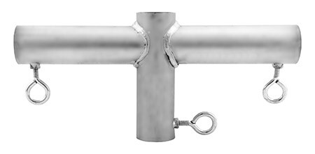 1-3/8" 4-Way Side Wall Fitting for Canopy Frame - 16 Gauge Galvanized ...