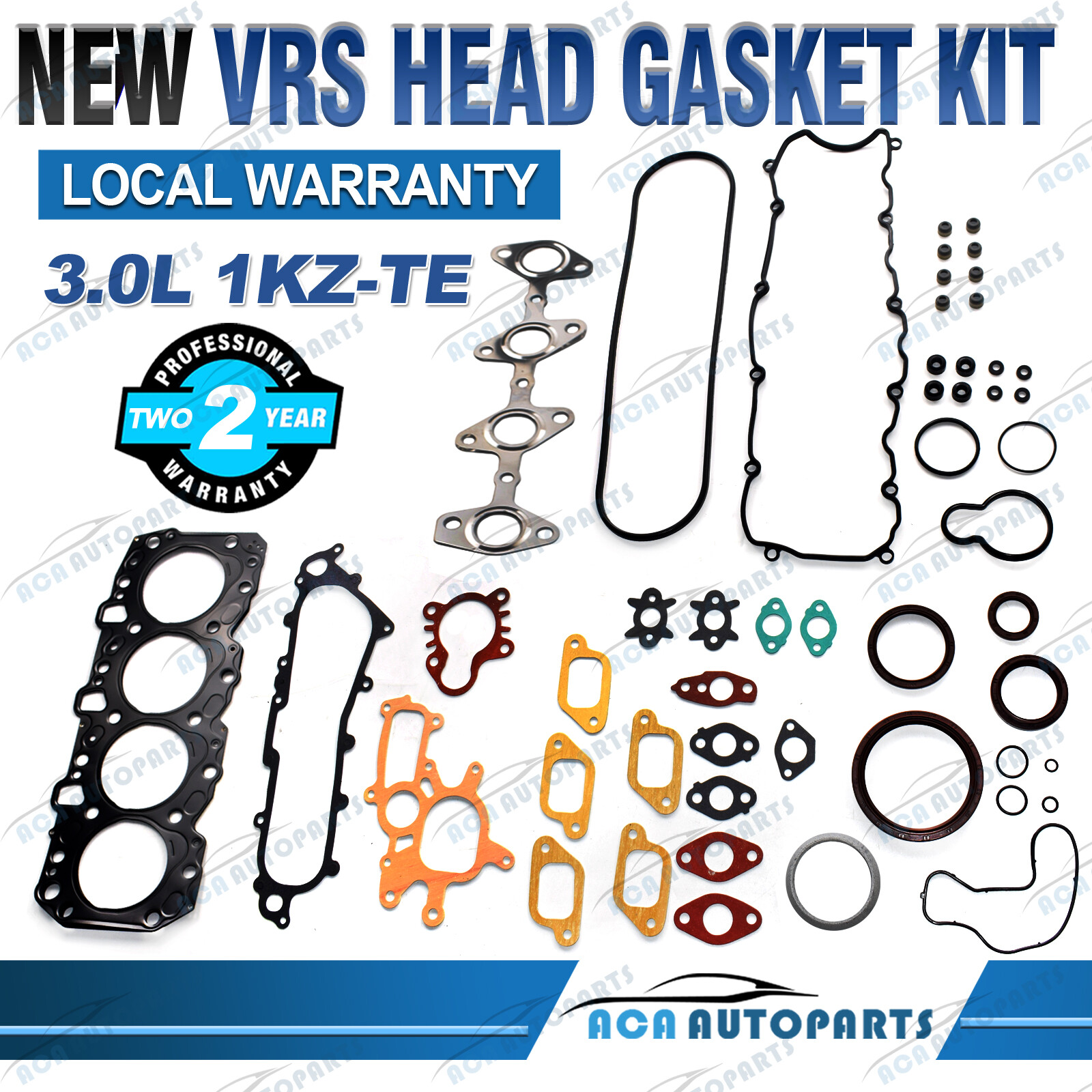 VRS Head Gasket Set for Toyota Hilux KZN165 Prado KZJ95 KZJ120 3.0L 1KZ ...