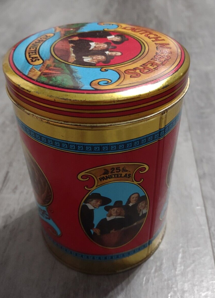 Vintage Dutch Masters 25 Panetelas Litho Cigar Tin w/American Indian ...