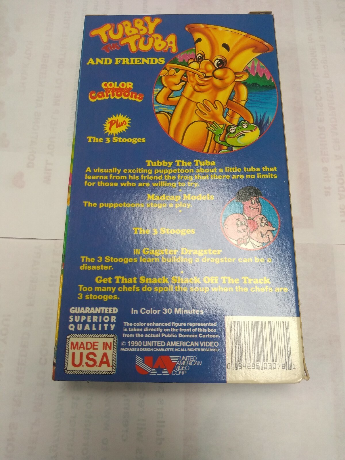 TUBBY the TUBA & Friends [VHS] Funtime Kid 1990 United American Video 3 ...