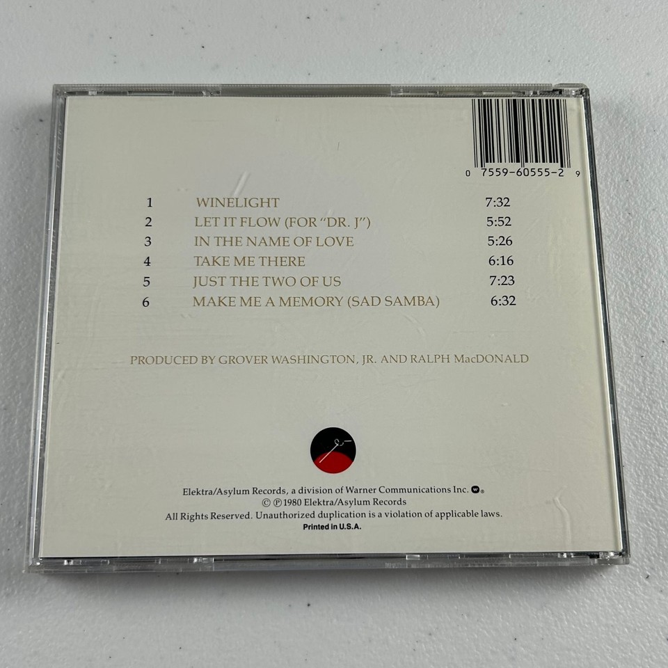Grover Washington Jr. - Winelight CD 1980 Jazz Elektra Asylum | eBay
