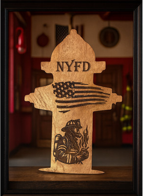 Personalized Firefighter Wood Wall Sign Gift for Firefighter Wall Decor ...