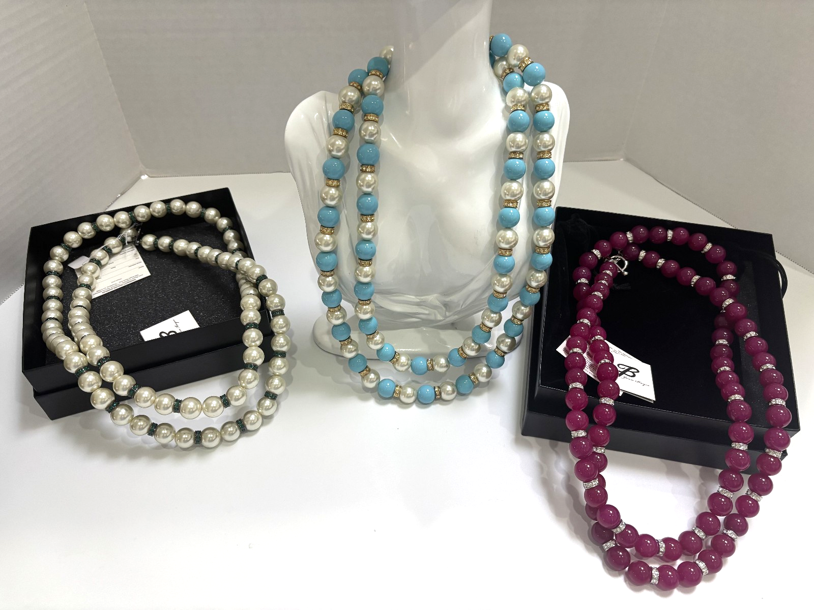 Group of (3) Vintage Jewelry Designer Joan Boyce Statement Necklaces | eBay