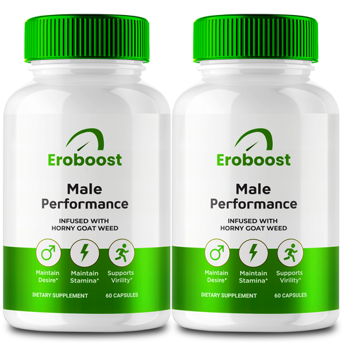 (2 Pack) Eroboost Male Health Pills to Boost Stamina and Intimate ...