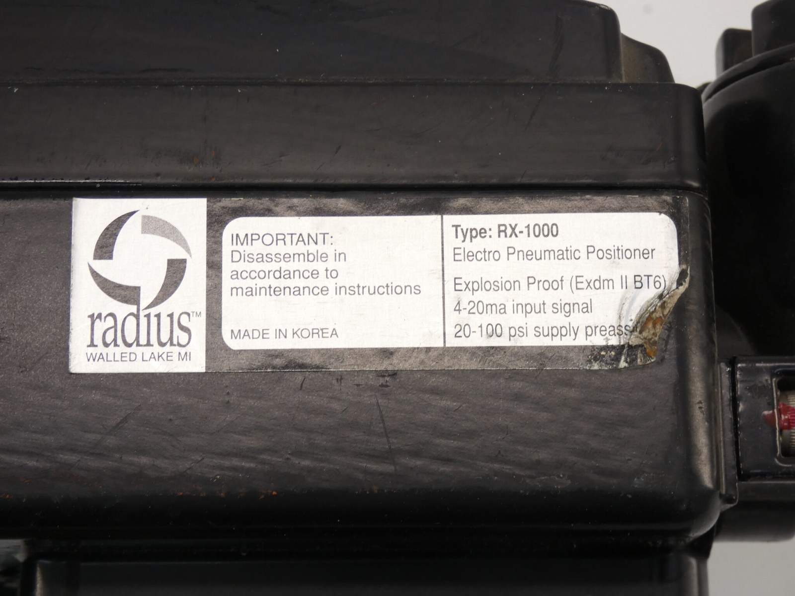 Radius AD-005 Double Acting Pneumatic Actuator for sale online | eBay