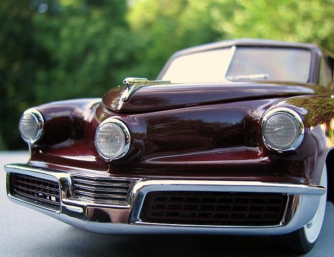 Tucker Built Vintage Classic Custom Dream Concept Race Car Metal Model ...