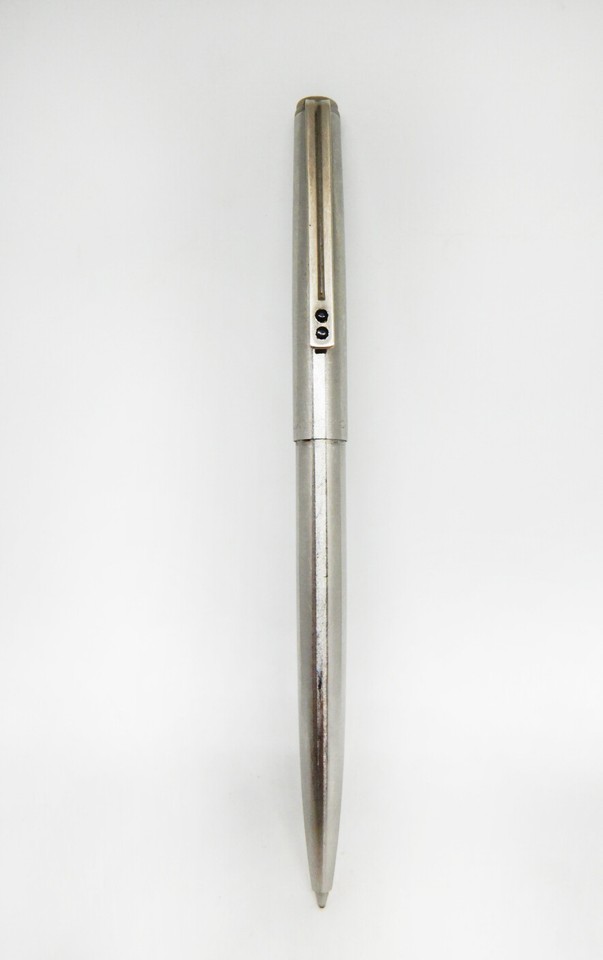Vintage Ballpoint Pen Inoxcrom 77 Spain Writing Instrument Pump Action ...