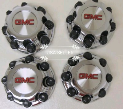 4 PCS GMC Sierra Yukon VAN 1500 2500 3500 16" Wheel Center Caps CHROME ...