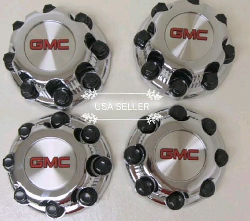 4 PCS GMC Sierra Yukon VAN 1500 2500 3500 16" Wheel Center Caps CHROME ...