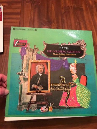 LP RECORD ALBUM BACH:THE GOLDBERG VARIATIONS MARTIN GALLING ...