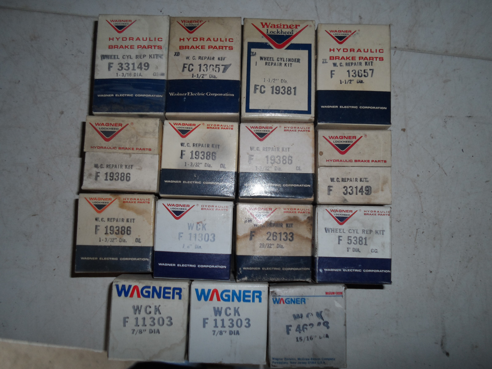 Lot of Brand New In Package OEM Wagner Lockheed Brake Cylinder ...