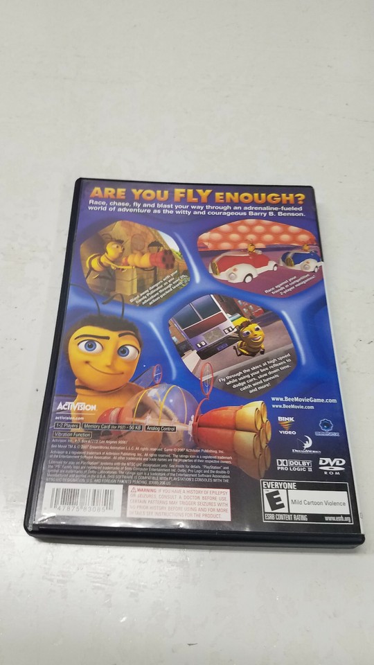 BEE MOVIE GAME (Sony PlayStation 2, PS2) MANUAL CASE DISK | eBay