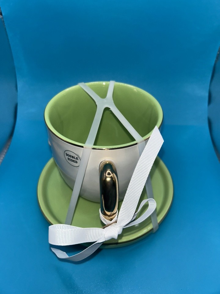 Disney Princess Rae Dunn Tinker Bell Oversized Tea Cup Saucer Set New ...