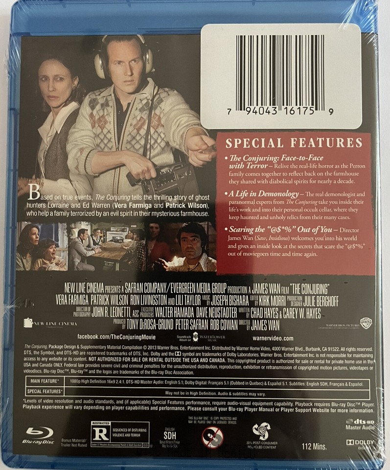 The Conjuring-Based On The True Case Files Of The Warrens-Blu-ray-New ...