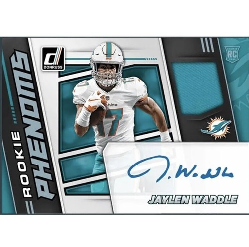 2021 Panini Donruss Rookie Patch Autograph JAYLEN WADDLE RC RPA SIG ...