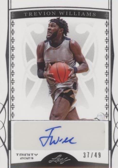 2022-23 Leaf Trinity - Trevion Williams #BA-TW1 Silver /49 (AU, RC) for ...
