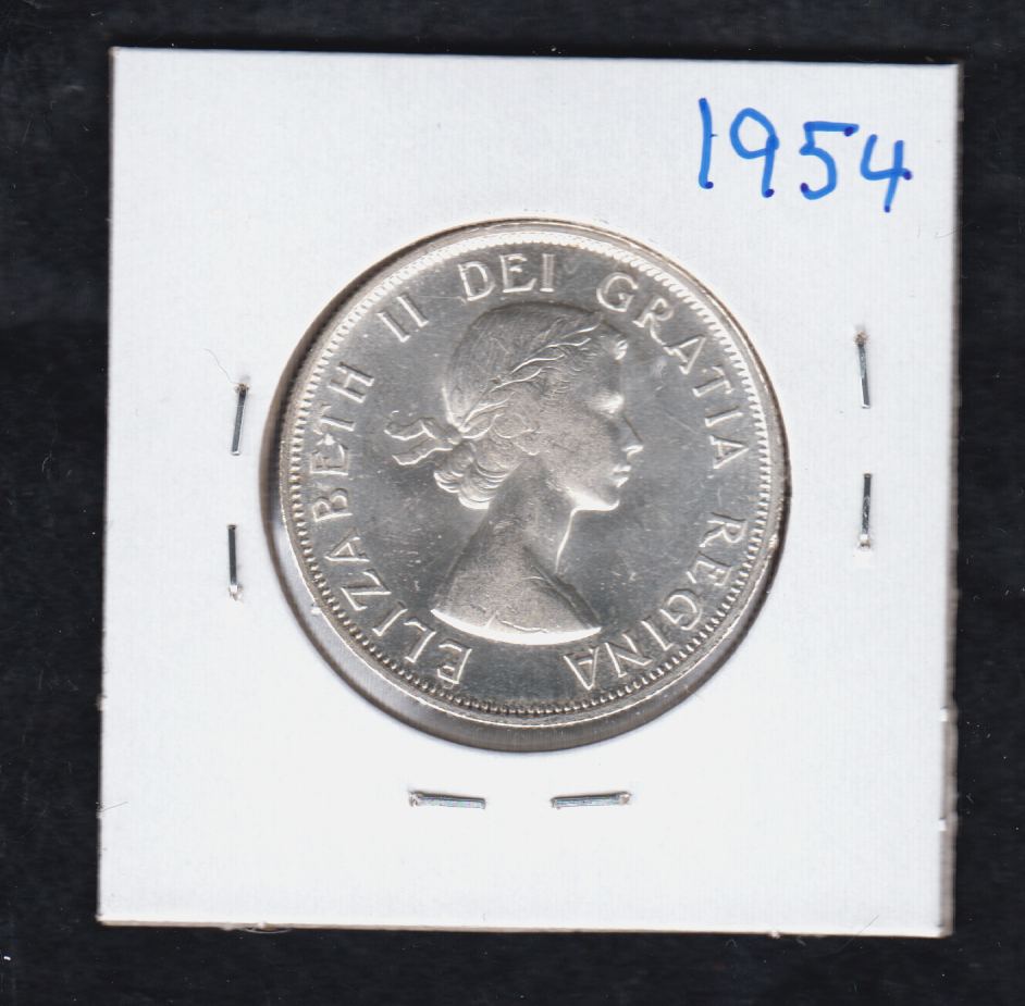 Canadian 1954 50 cent coin- Item #3160 | eBay