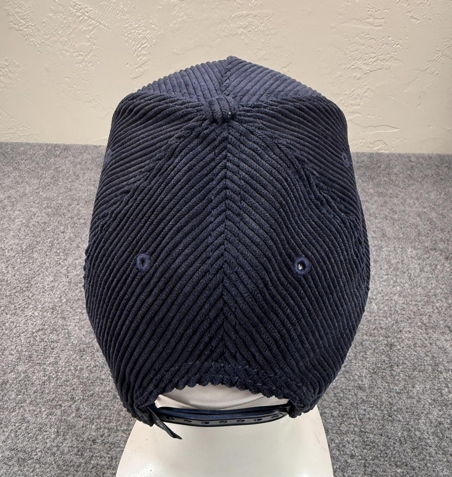 Volkswagen DriverGear Hat Cap Snap Back Navy Corduroy VW Logo Mens ...