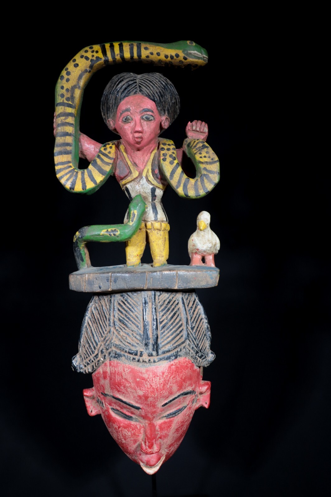 African Art - Baoulé Mask Akan Mami Wata Vodou Deity 58 Cms | eBay