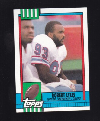 1990 Topps Robert Lyles #212 Houston Oilers | eBay