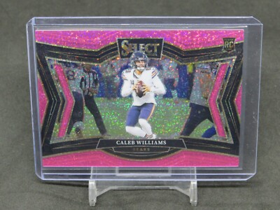 2024 PANINI SELECT CALEB WILLIAMS PINK GLITTER FIELD LEVEL RC /15 BEARS ...