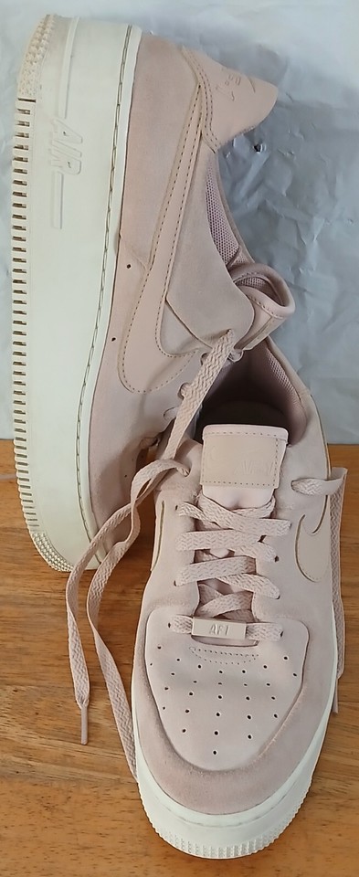 NIKE Air Force 1 Pink Suede Platform AF1 AR5339-201 Women Shoes ...