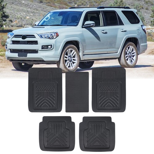 Black Car Floor Liners Mats & Rear Cargo Liners For Toyota 4Runner 2013 ...