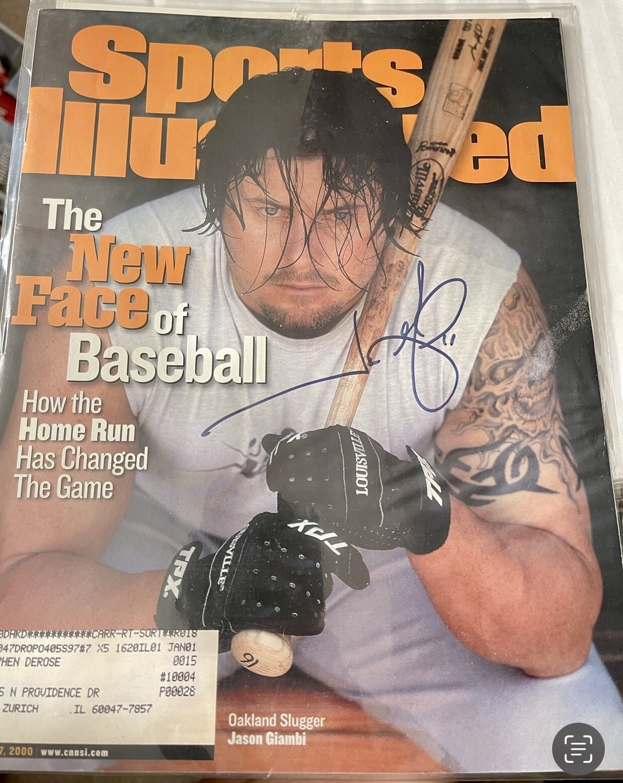 Jason Giambi Signed Sports Illustrated | eBay