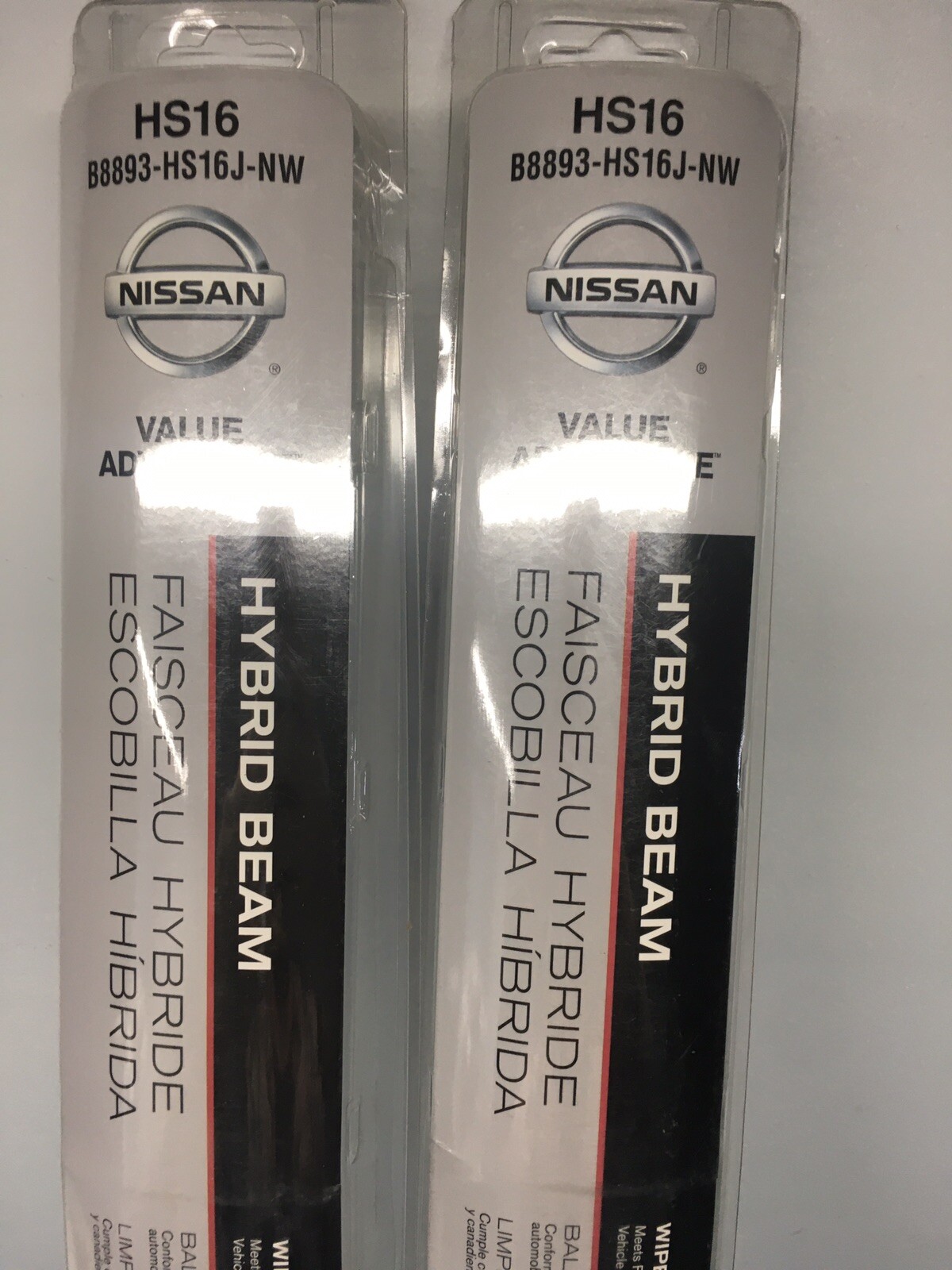 Genuine Nissan OEM Wipers 16 Inch Hybrid, B8893-HS16J-NW ( 2 Pack) | eBay