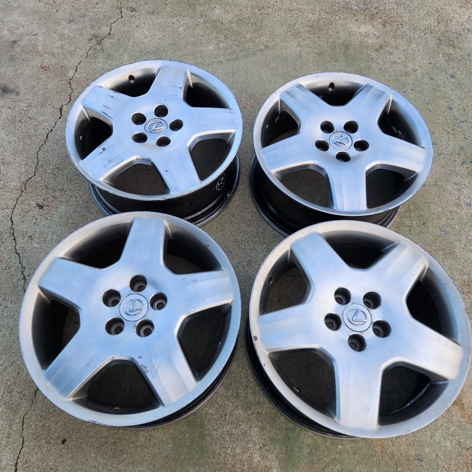 05-06 2005-2006 LEXUS LS LS430 18" FACTORY WHEELS RIMS 18x7.5 SET OF 4 ...