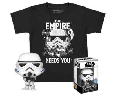 Funko Pop! 181 Vinyl Pocket & Tee Star Wars T-Shirt Child L (Gr. 140 ...