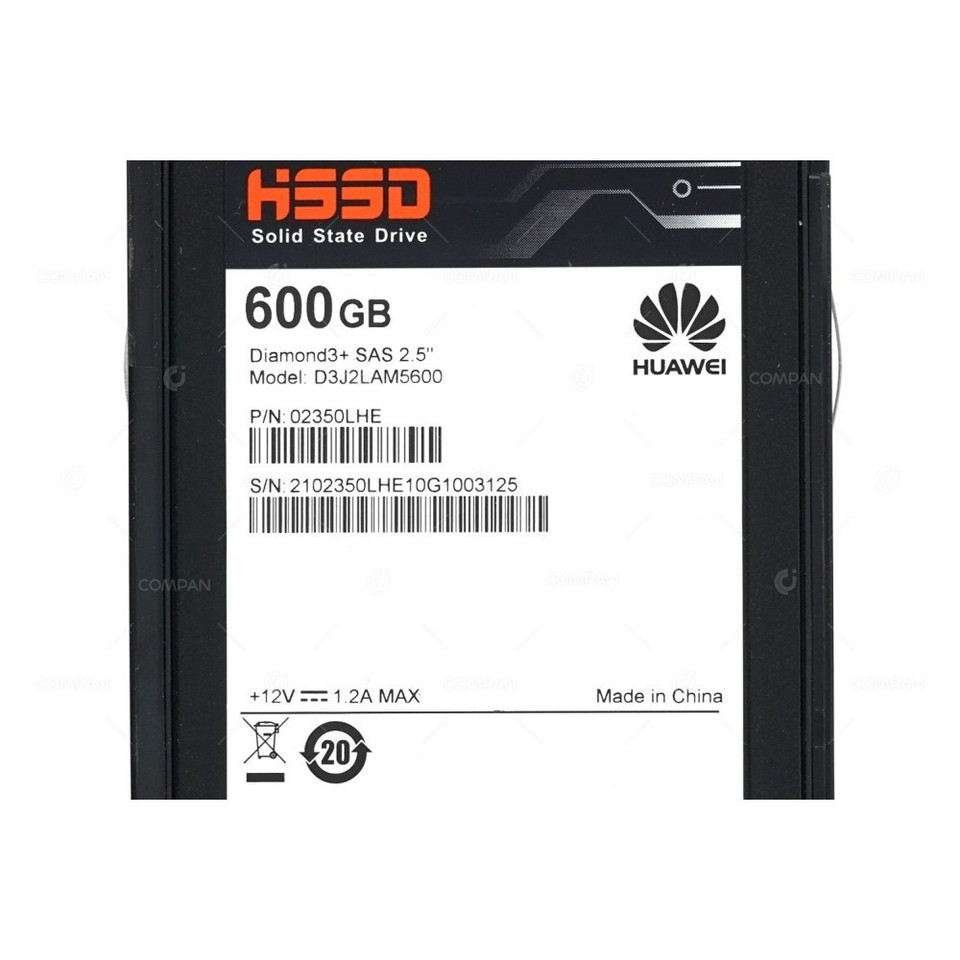 Disk Huawei 600GB SSD SAS-3 2.5" 12GBPS R/W Intensive model:HSSD ...
