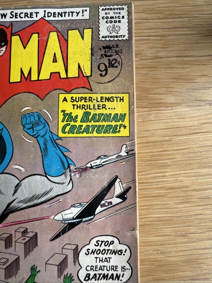 BATMAN No.162 Mar 1964 The Batman Creature DC Silver Age | eBay